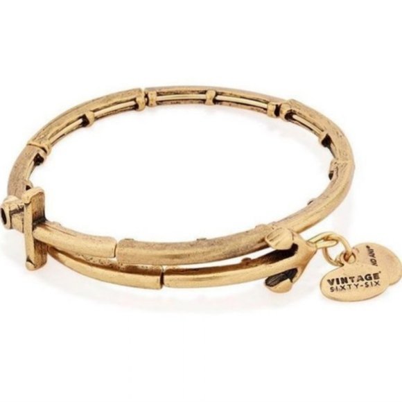 Alex and Ani | Jewelry | Nwt Alex And Ani Anchor Metal Wrap Bracelet ...